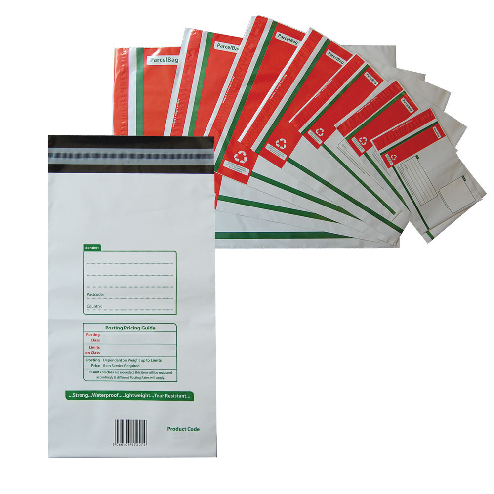 Plastic Parcel Bag, Large, 410x500mm (Medium Parcel) | MGC Wholesale