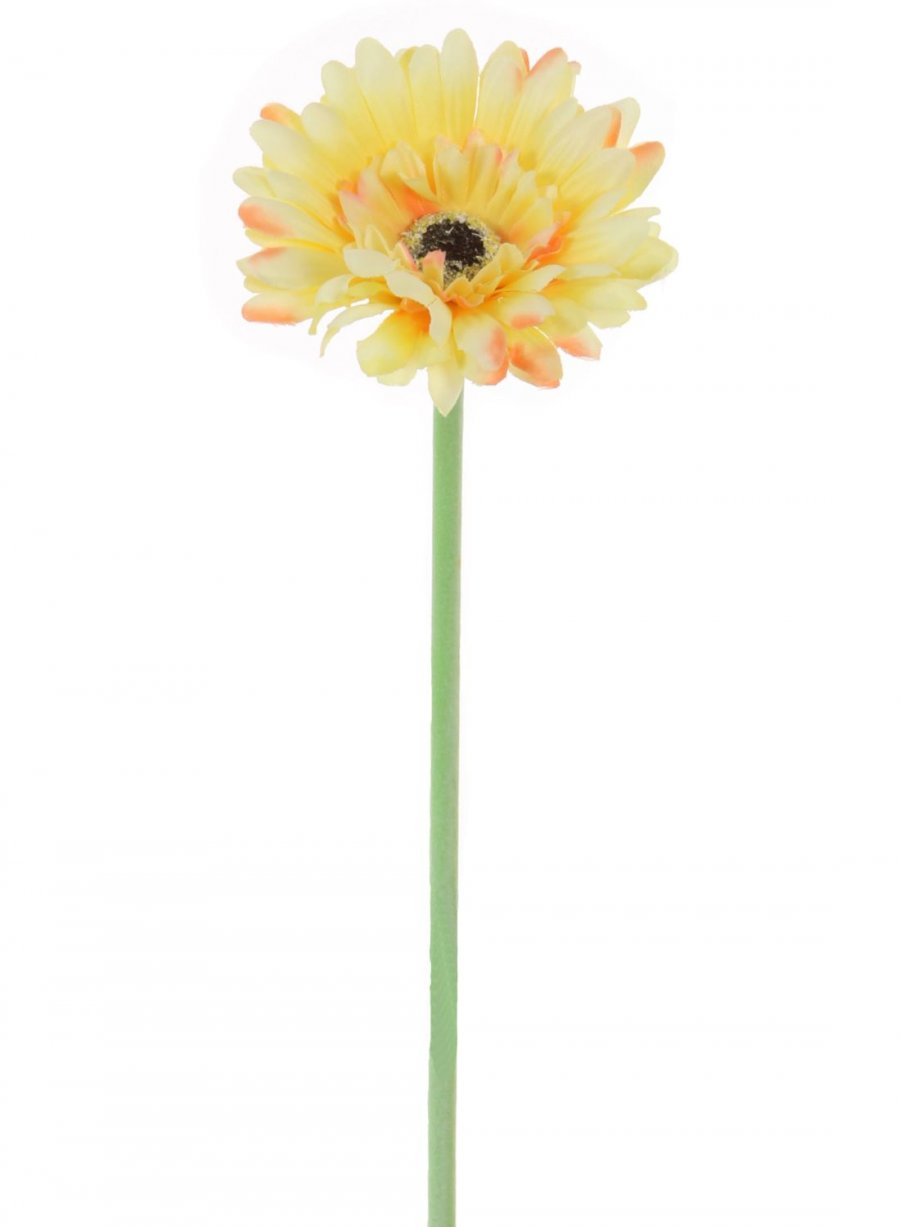 56CM Small Single Gerbera Yellow | MGC Wholesale